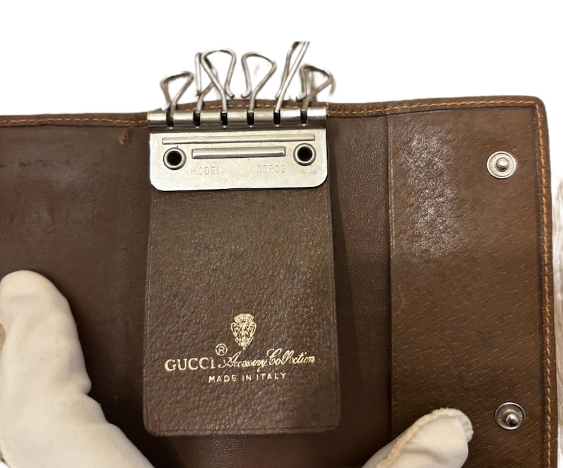 Authentic 1980’s Gucci Logo Canvas Leather Key Case - Etsy