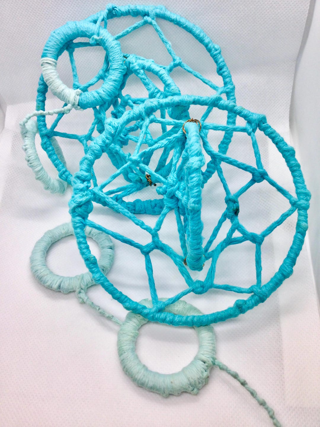 Handmade Teal Bubble Poi: Spinning Bubble Props - Etsy