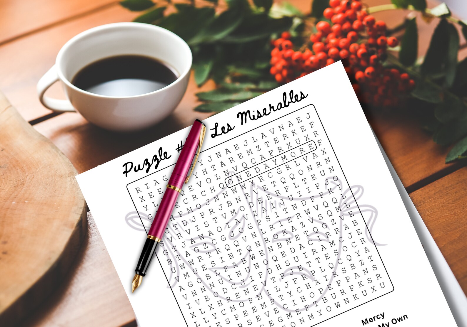 Broadway Word Search Trio - Les Misérables, Hamilton, Miss Saigon ...