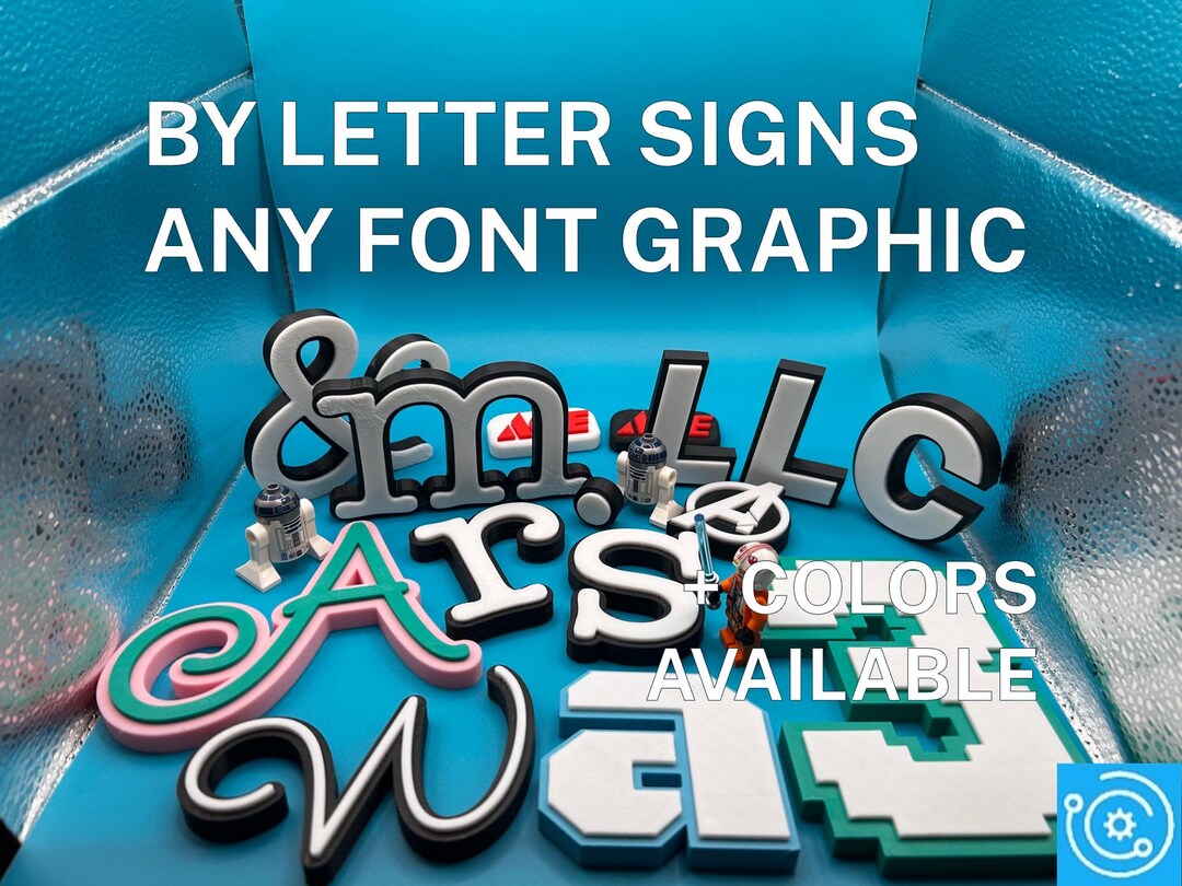 Custom Sign Letters With Any Font or Vector File - 10mm Thick - Indoor ...