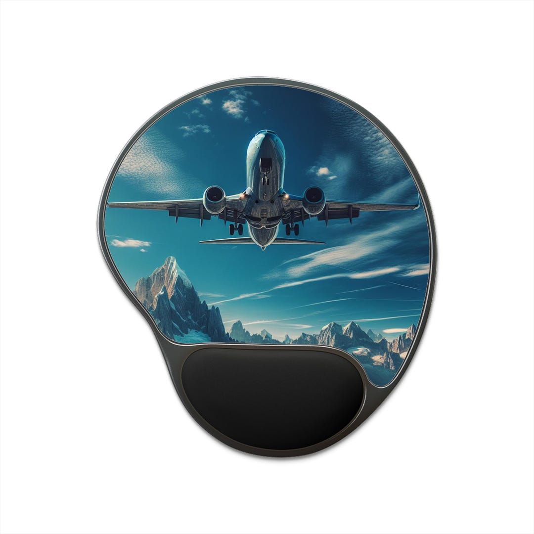 Airplane Mouse Pad: Ergonomic Memory Foam Wrist Rest - Etsy