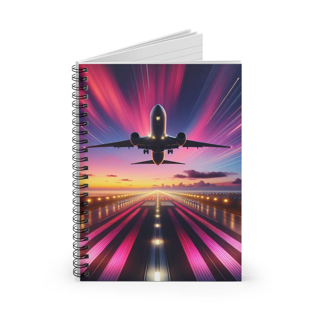 Airplane Travel Spiral Notebook: Aviation Art, Gift for Pilots - Etsy