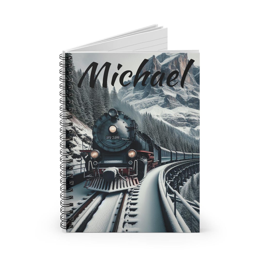 Vintage Train Spiral Notebook: Mountain Adventure Journal - Etsy