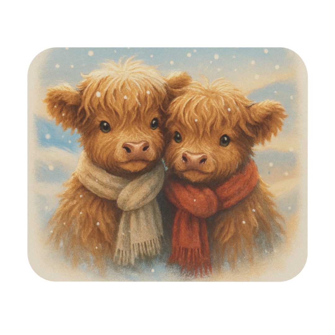 Highland Cow Mouse Pad, Desk Accessory, Office Decor - Etsy