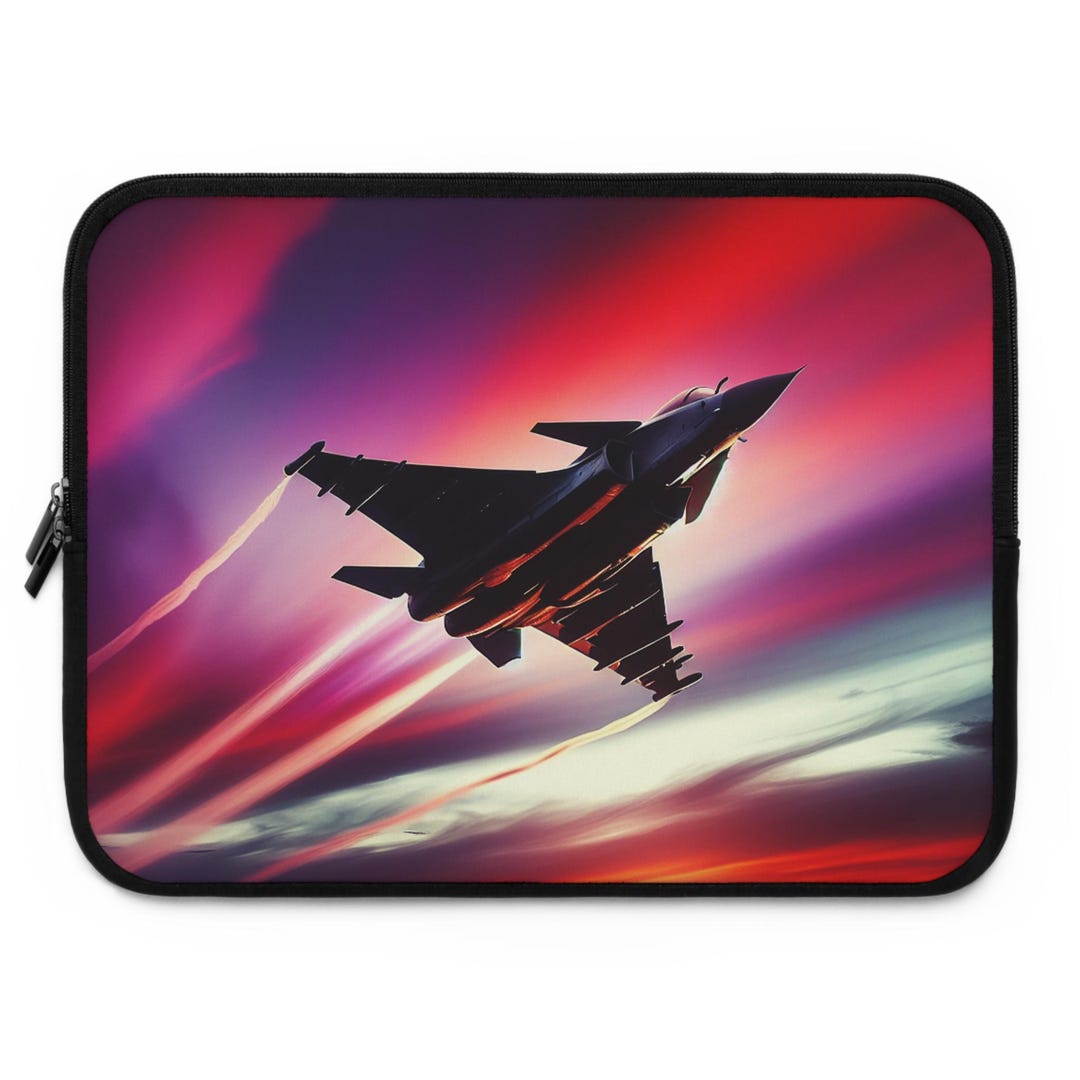 Aviation Laptop Sleeve: Airplane Design, Neoprene Tech Organizer - Etsy