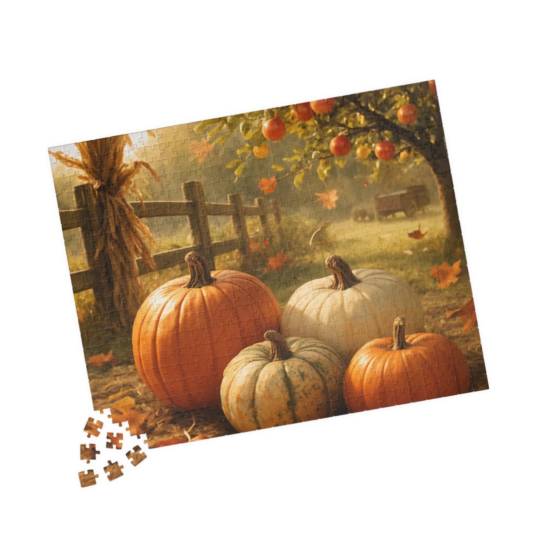 Autumn Pumpkin Patch Puzzle, Family Game Night, Gift, 520 1014 Piece ...
