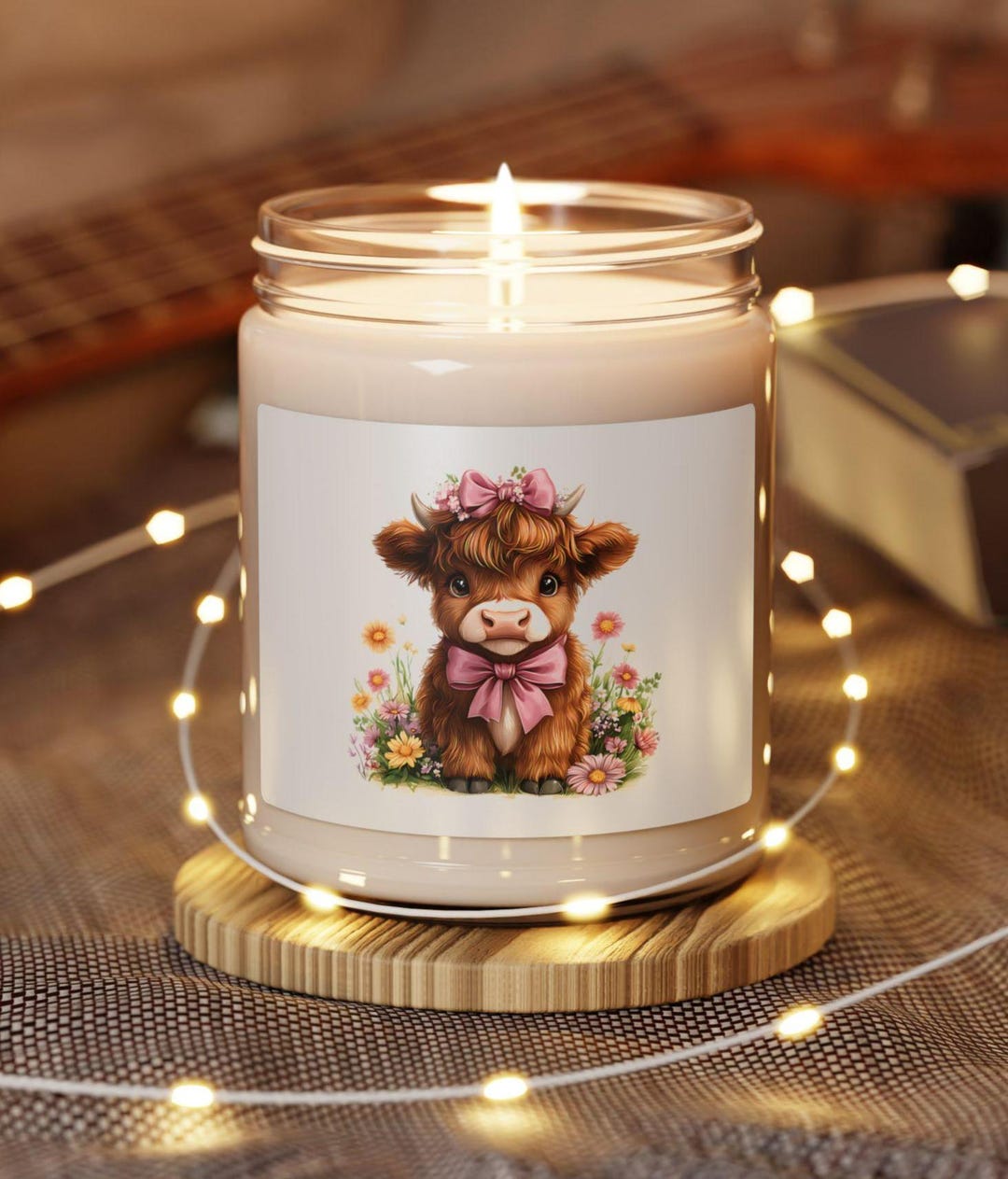 Highland Cow Soy Candle: Home Decor, Gift for Her - Etsy