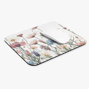 Floral Mouse Pad - Vibrant Flower Design, Office Decor, Gift for Her ...