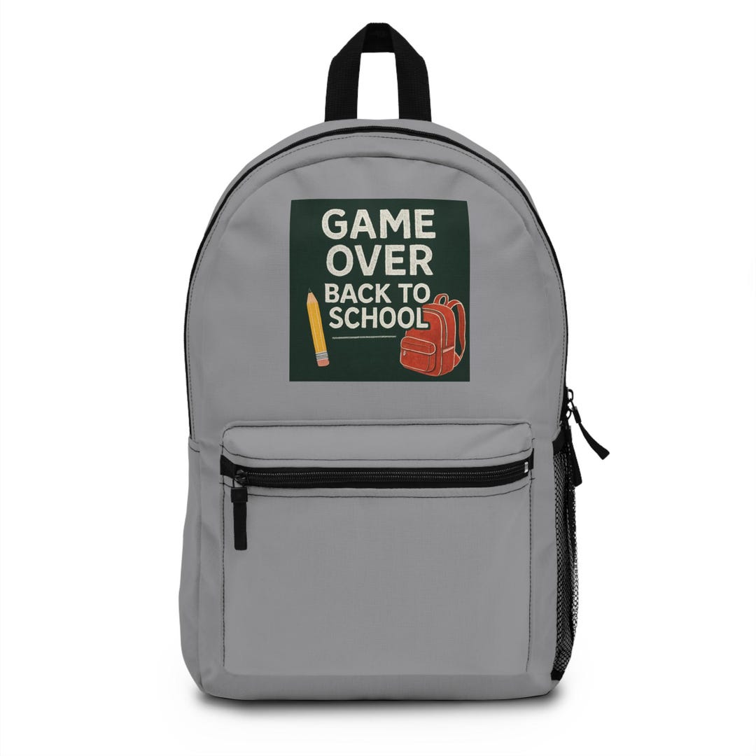 Game Over Backpack: Trendy Student Style - Back to School - Etsy