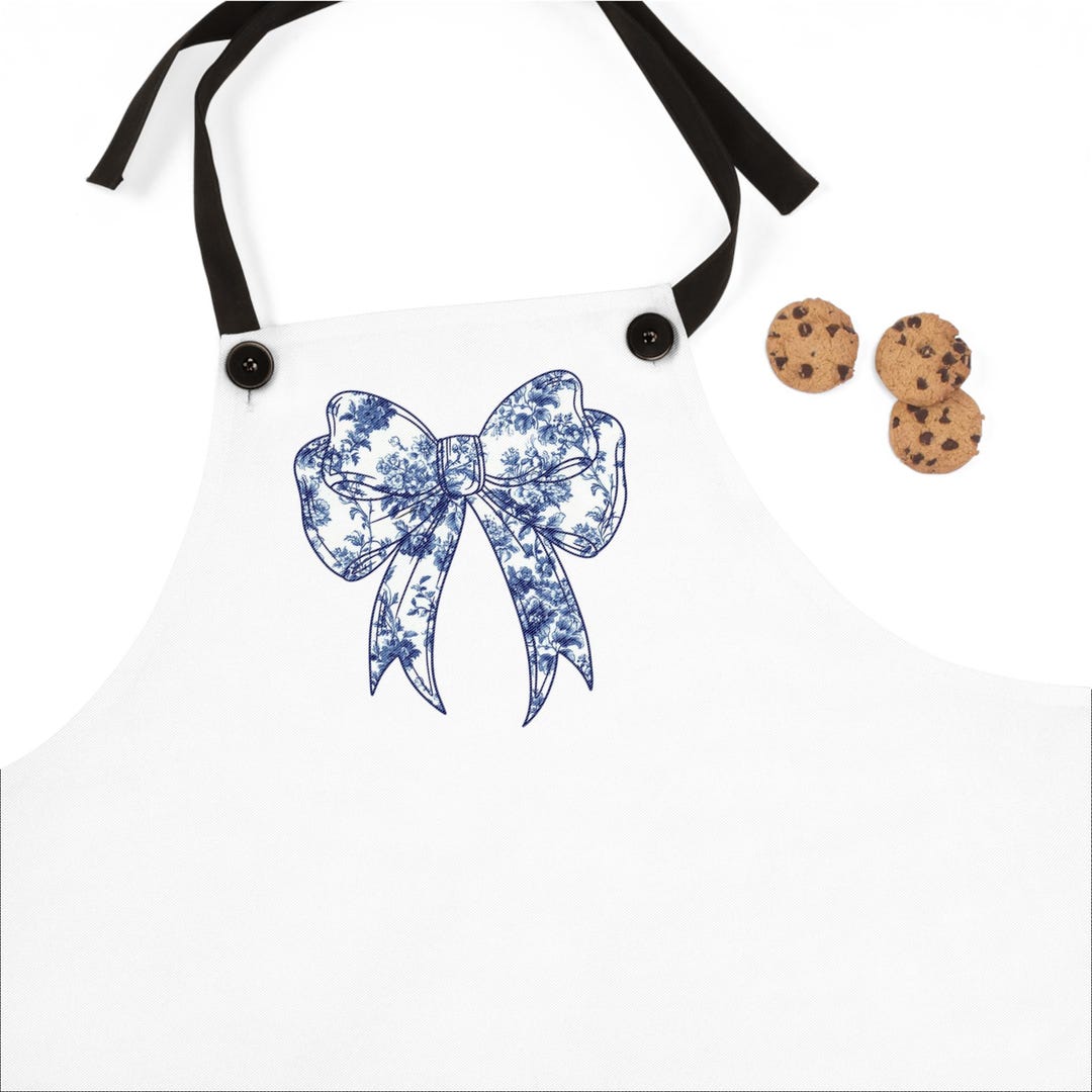 Chic Bow Apron - Perfect for Baking, Cooking, Chef Gift, Kitchen Decor ...