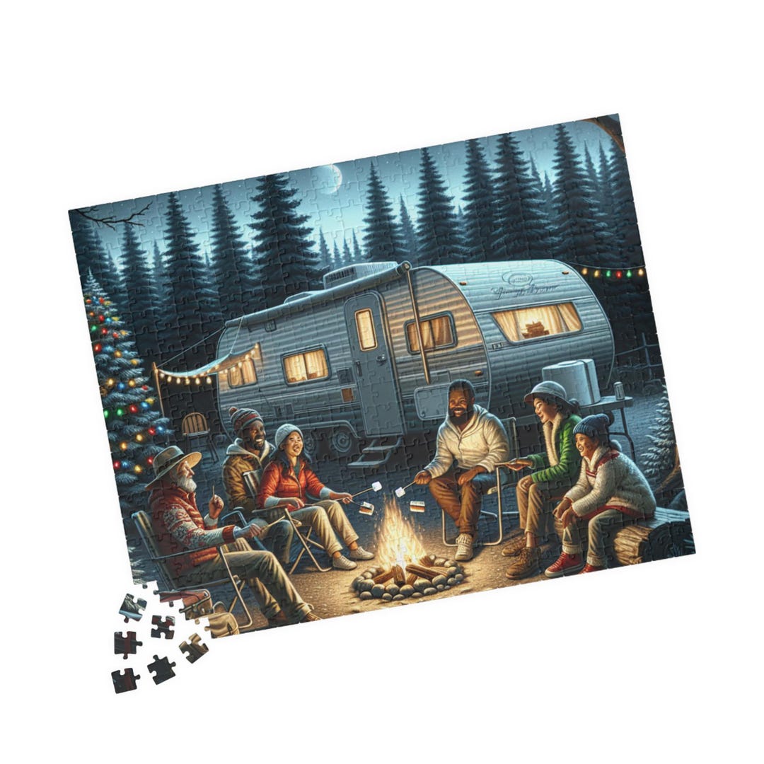 Cozy Campfire Puzzle, Family Game Night, Holiday Fun, Camping Memories ...