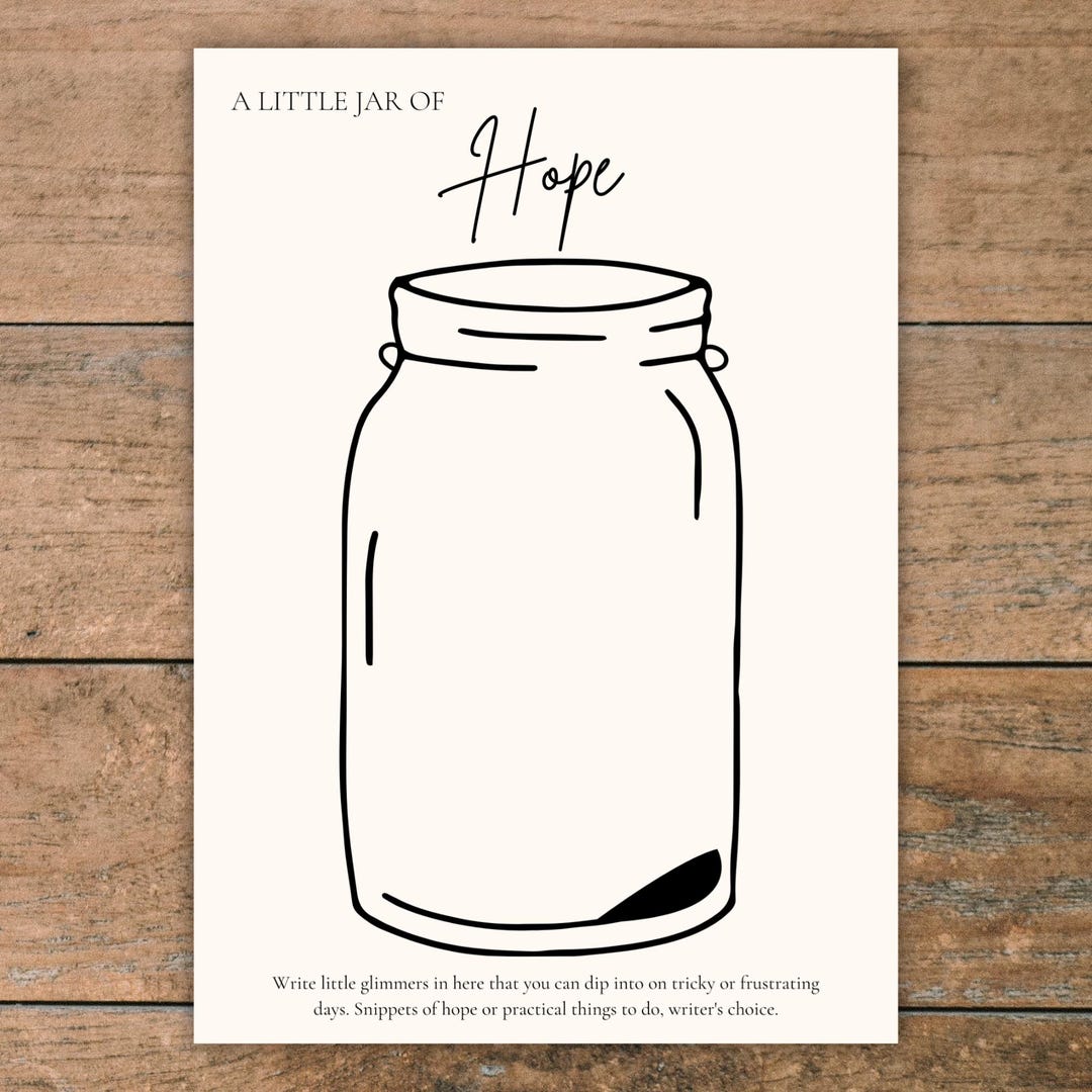 Glimmer and Positive Mindset Worksheet: A4/A5 PDF (digital Download ...