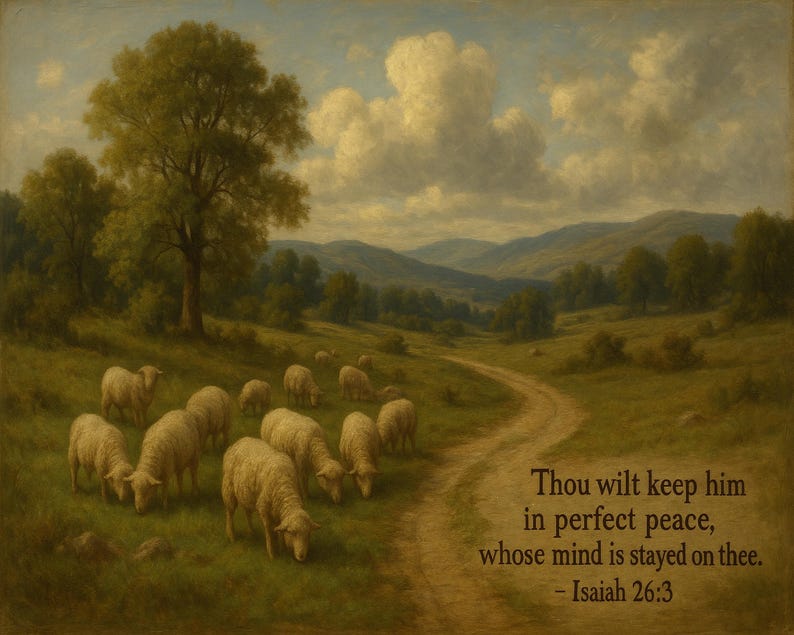 Isaiah Scripture, King James Version Christian Bible Art, Landscape ...