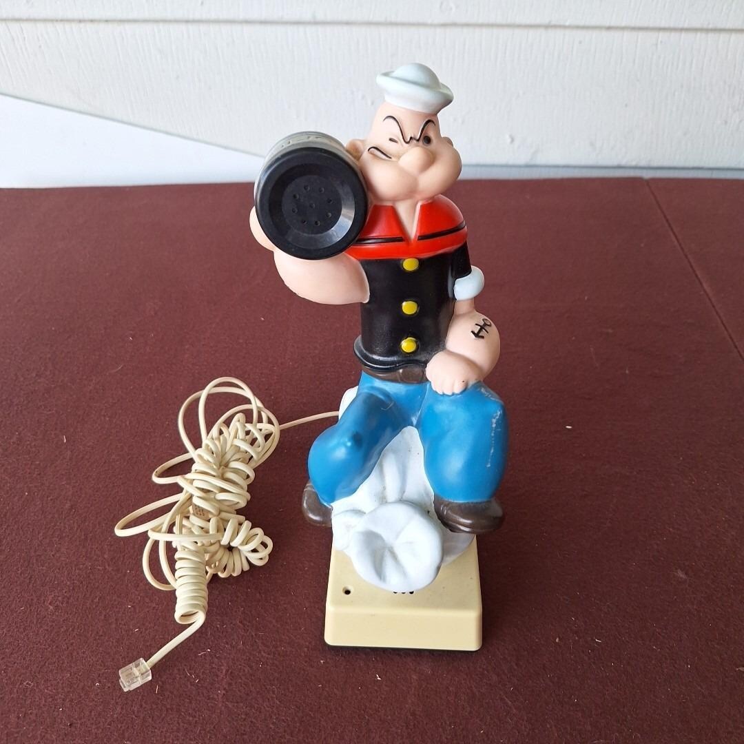 Popeye the Sailor Corded Landline Phone 1982 COM VU I Novelty Telephone ...