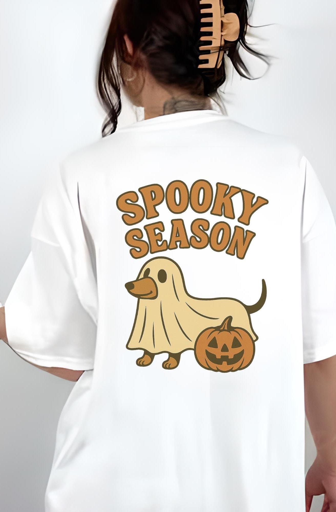 Ghost Dog Halloween PNG: Dachshund Trick or Treat (digital Download) - Etsy