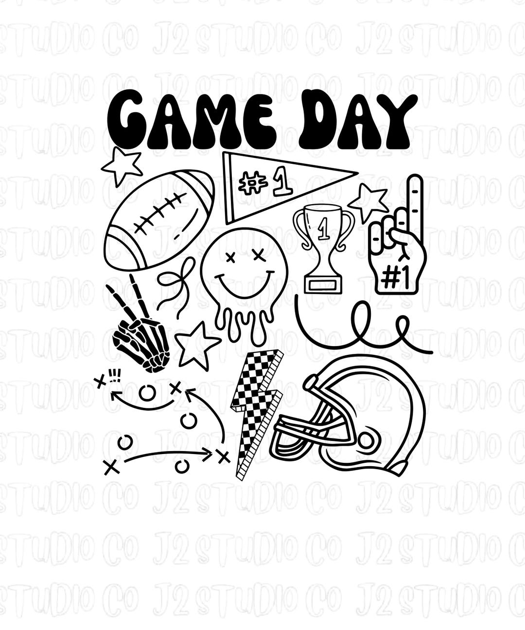 Game Day Football SVG: (digital Download) - Etsy