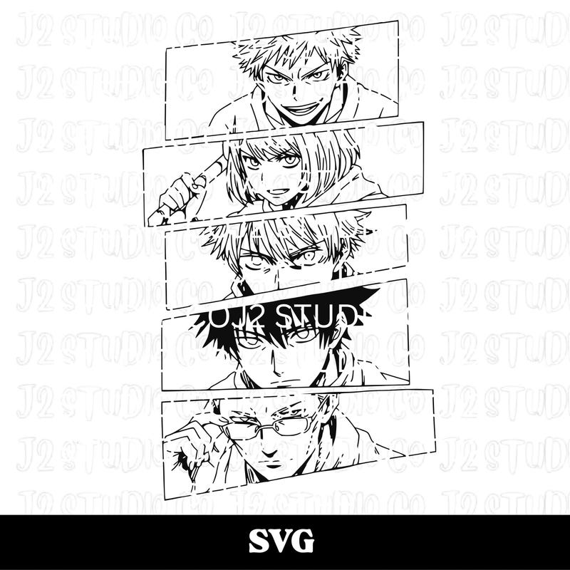 Jjk Characters Png - Etsy