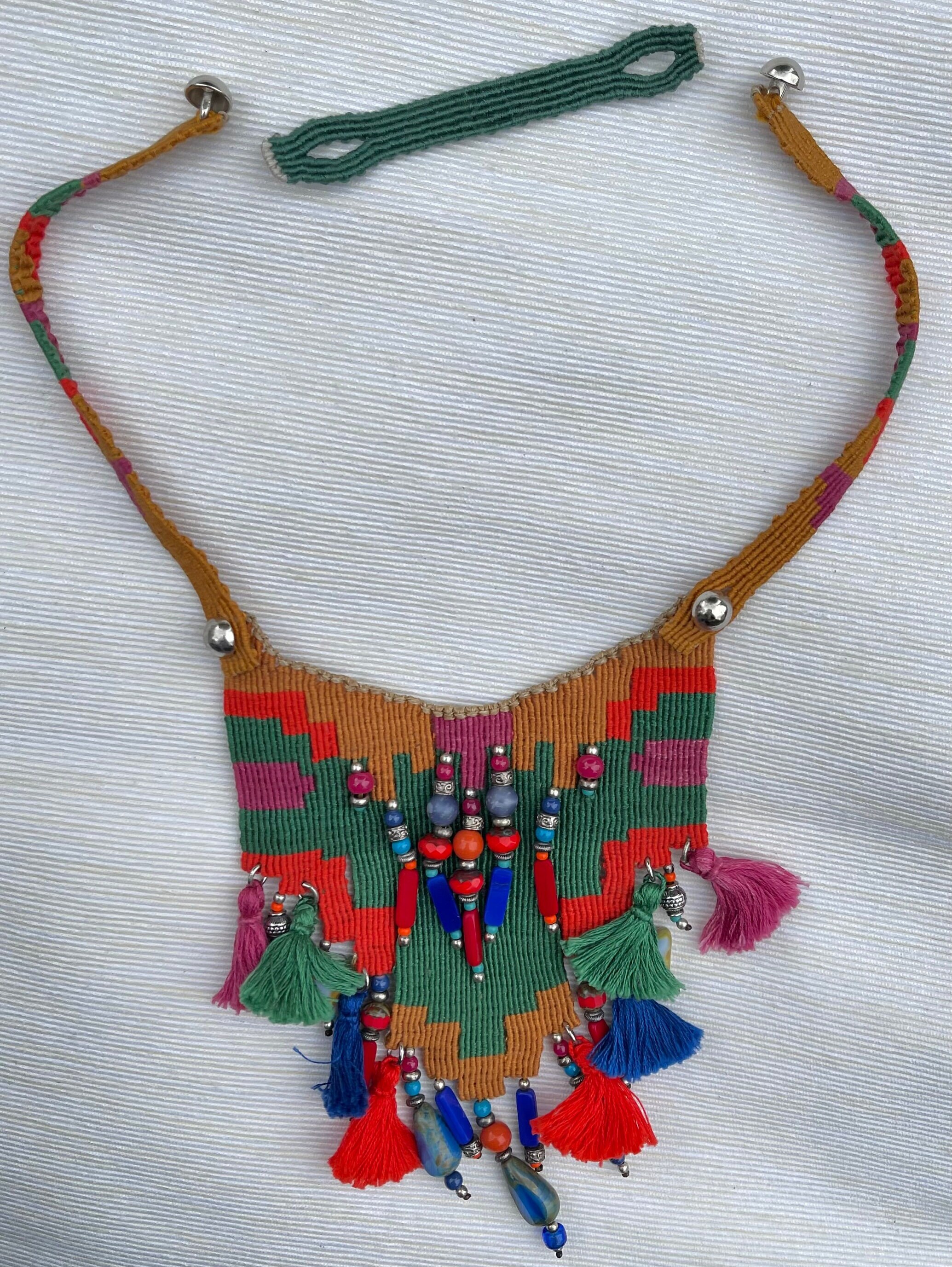 Macrame Necklace , Talisman Necklace , Bohemian Neclace , Unique Boho ...