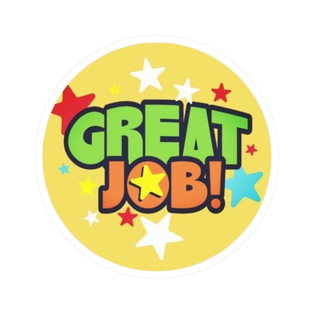 Great Job Kiss-cut Stickers, School Reward Stickers, Teacher Stickers ...