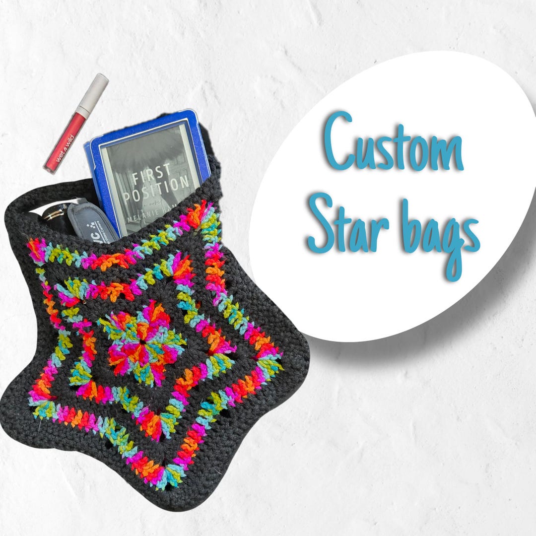 STAR Bag-custom Crochet Star-shaped Bag - Etsy