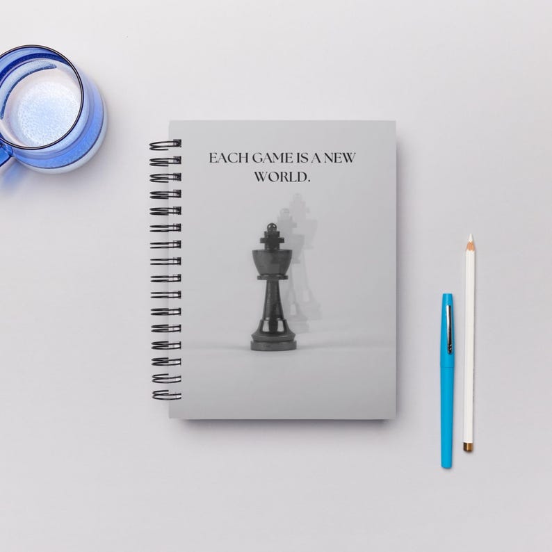 Chess Notebook, Bobby Fischer Game, Front & Back Cover, Digital Download - Etsy Ireland