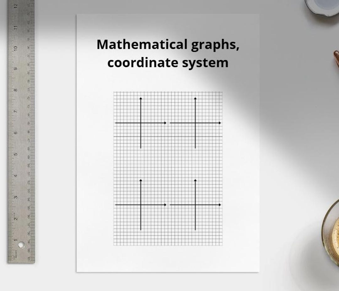 Printable Graph Paper – Coordinate Grid, A4 & US Letter (PDF Download ...