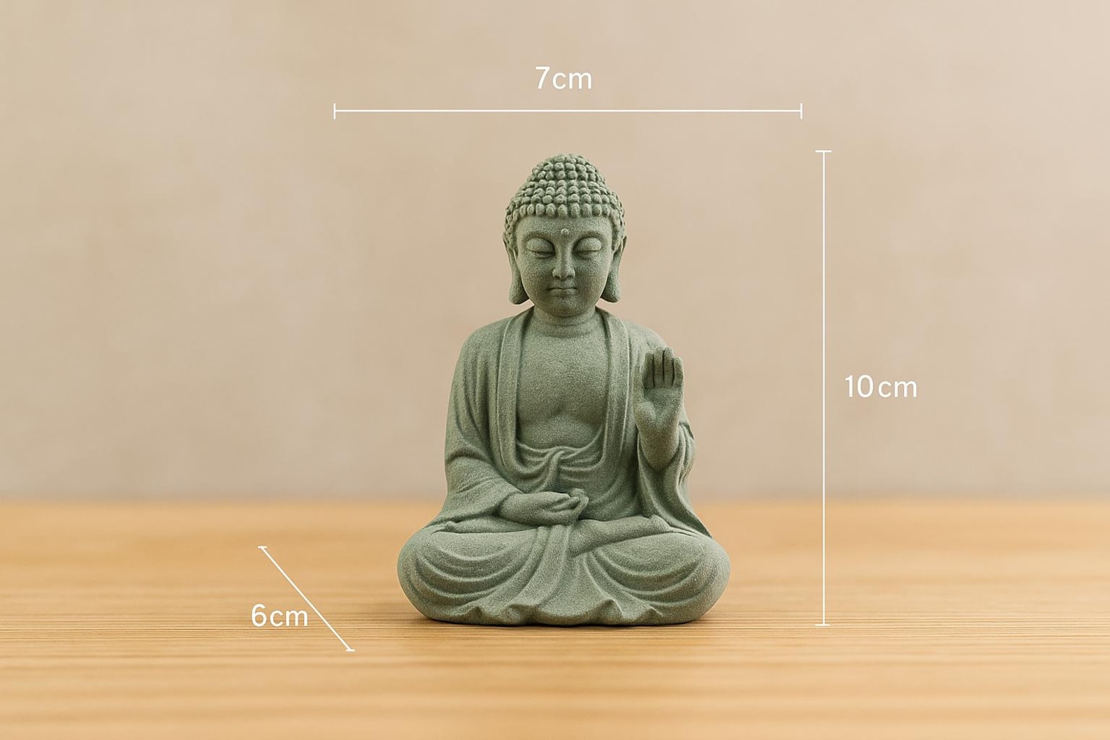 Mini Sandstone Buddha Statue: Zen Desk Decor, Meditation Gift - Etsy
