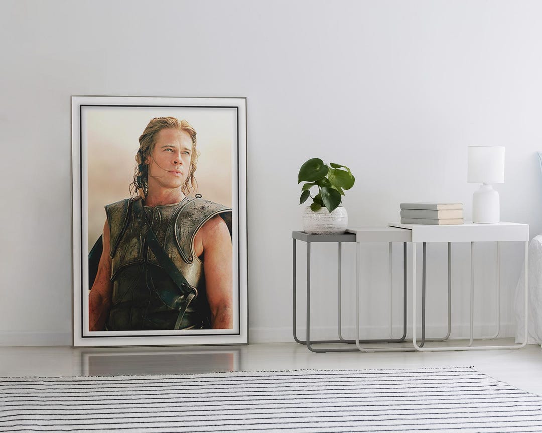 Troy - Movie Poster - Achilles - Brad Pitt - Home Decor - Wall Decor ...