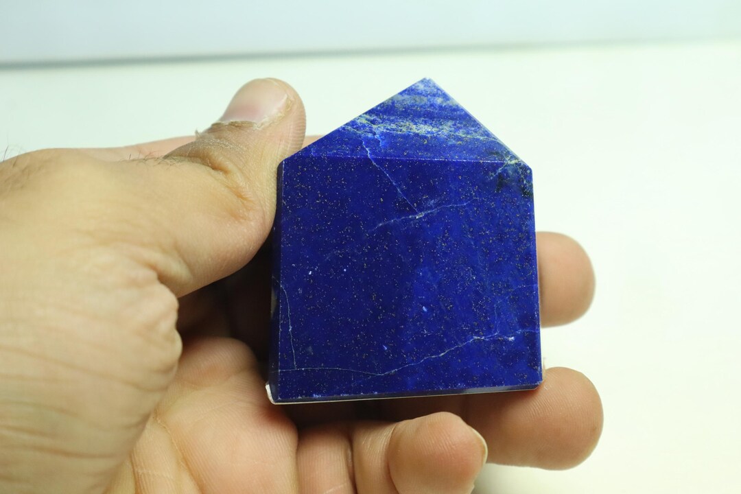 Lapis Lazuli Tower – Royal Blue Crystal With Pyrite Sparkles - Etsy