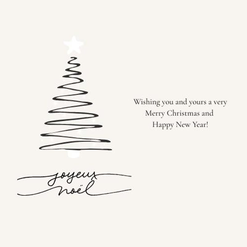 Joyeux Noel Card - Etsy