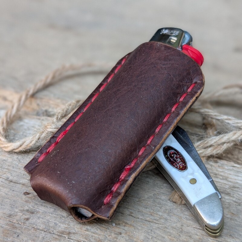 Leather Lighter Case - Etsy