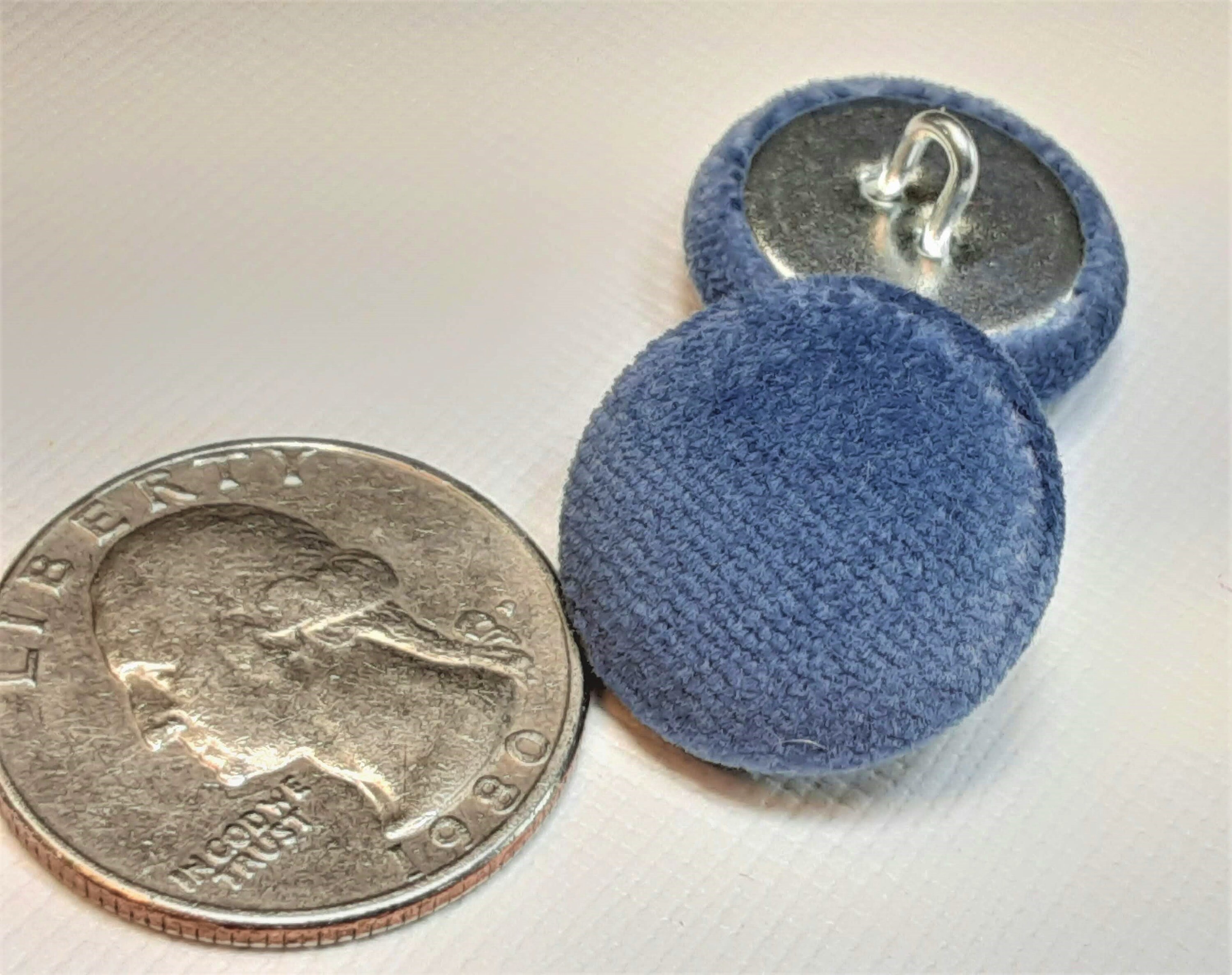 Blue Velvet Buttons With Shank - Etsy