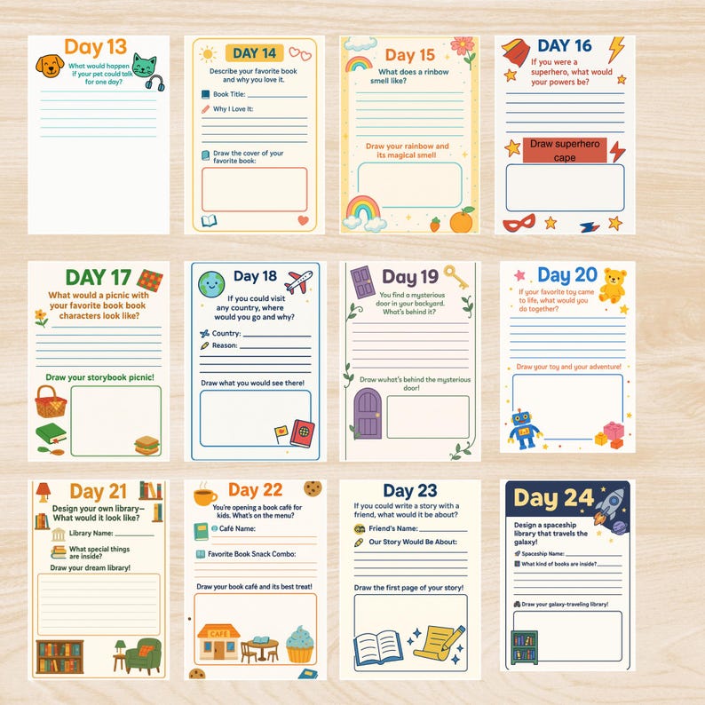 90 Writing Prompts for Kids: Imagination Journal Exercises (PDF ...