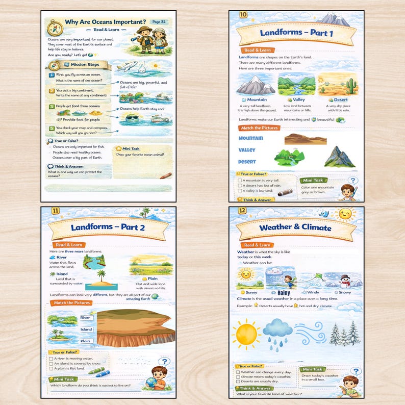Countries of the World Geography Worksheet Pack: Homeschool Printable ...