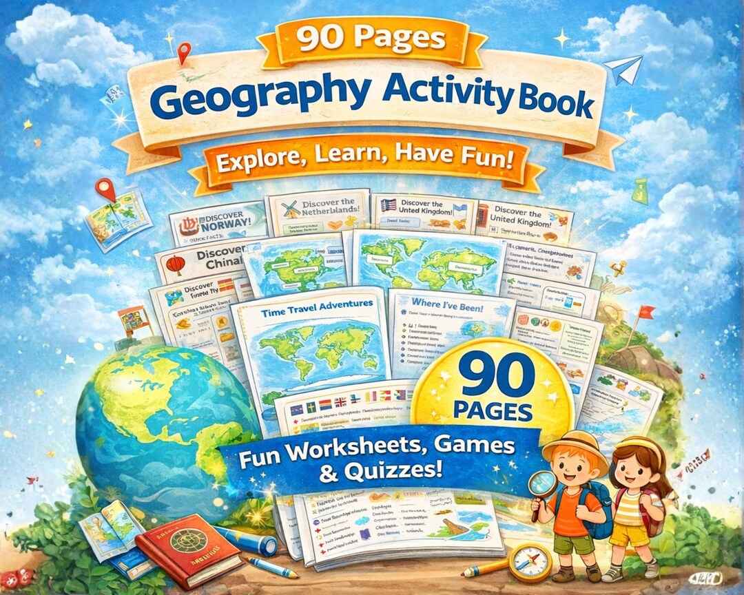 Countries of the World Geography Worksheet Pack: Homeschool Printable ...
