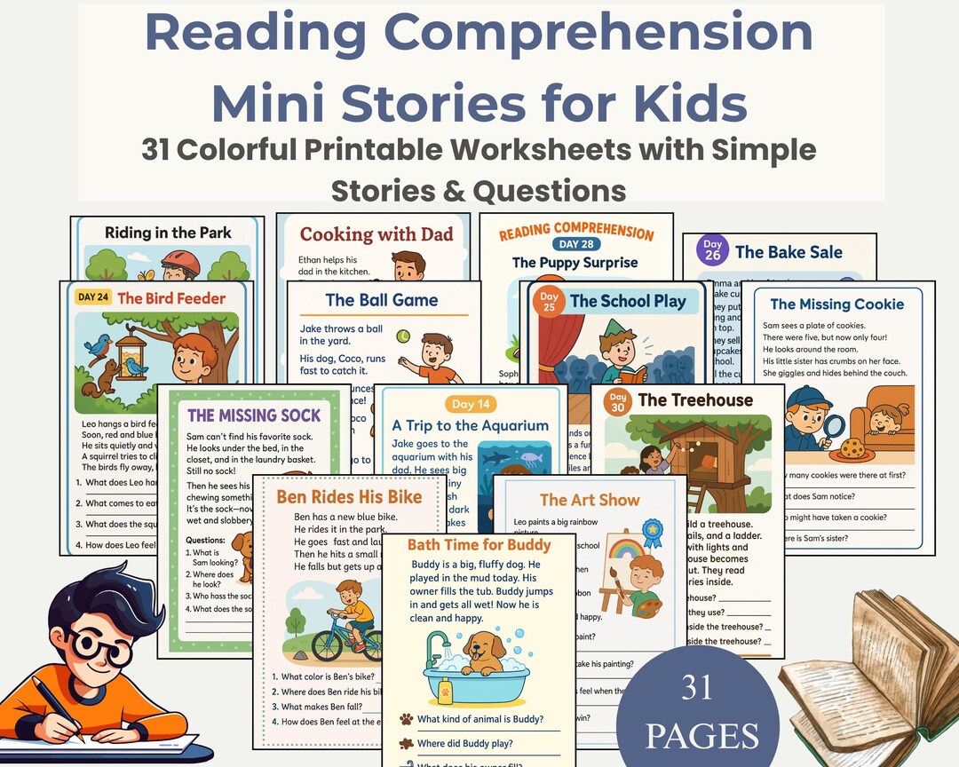 Reading Comprehension Worksheets: Professions, Beginner Readers (PDF ...