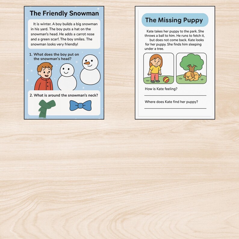 Reading Comprehension Worksheets, Stories With Questions, Reading ...