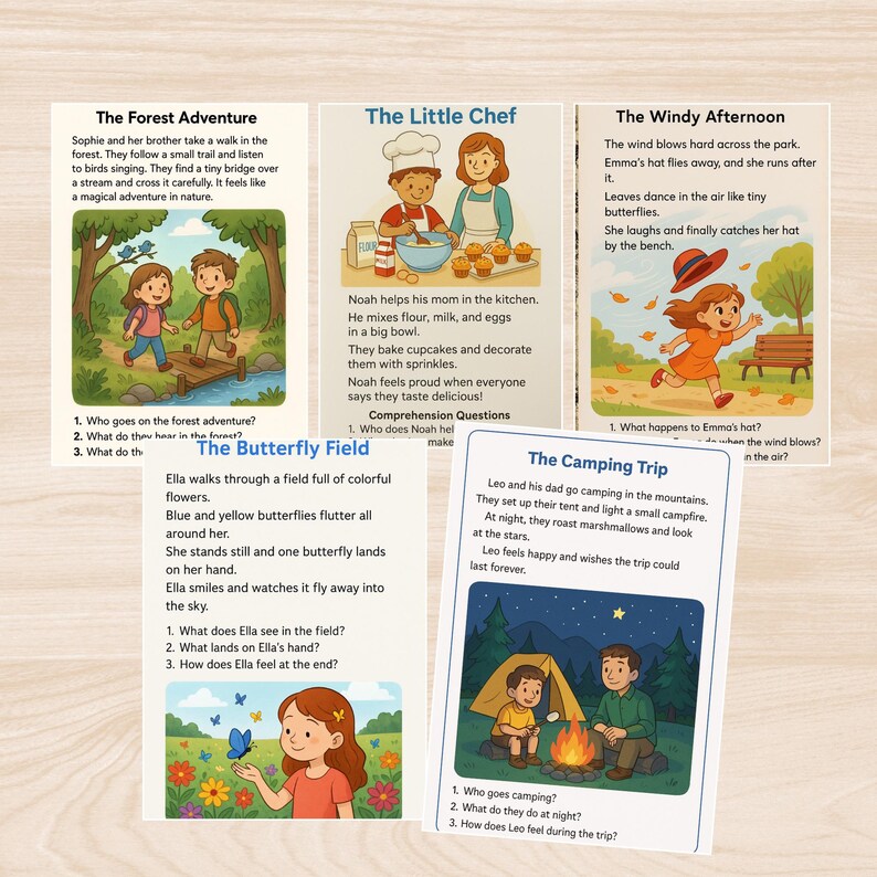 Reading Comprehension Worksheets, Stories With Questions, Reading ...