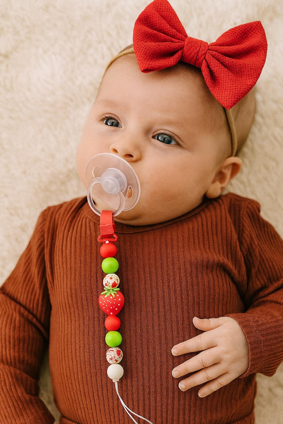 Girls Handmade Strawberry Design Dummy Chain - Etsy