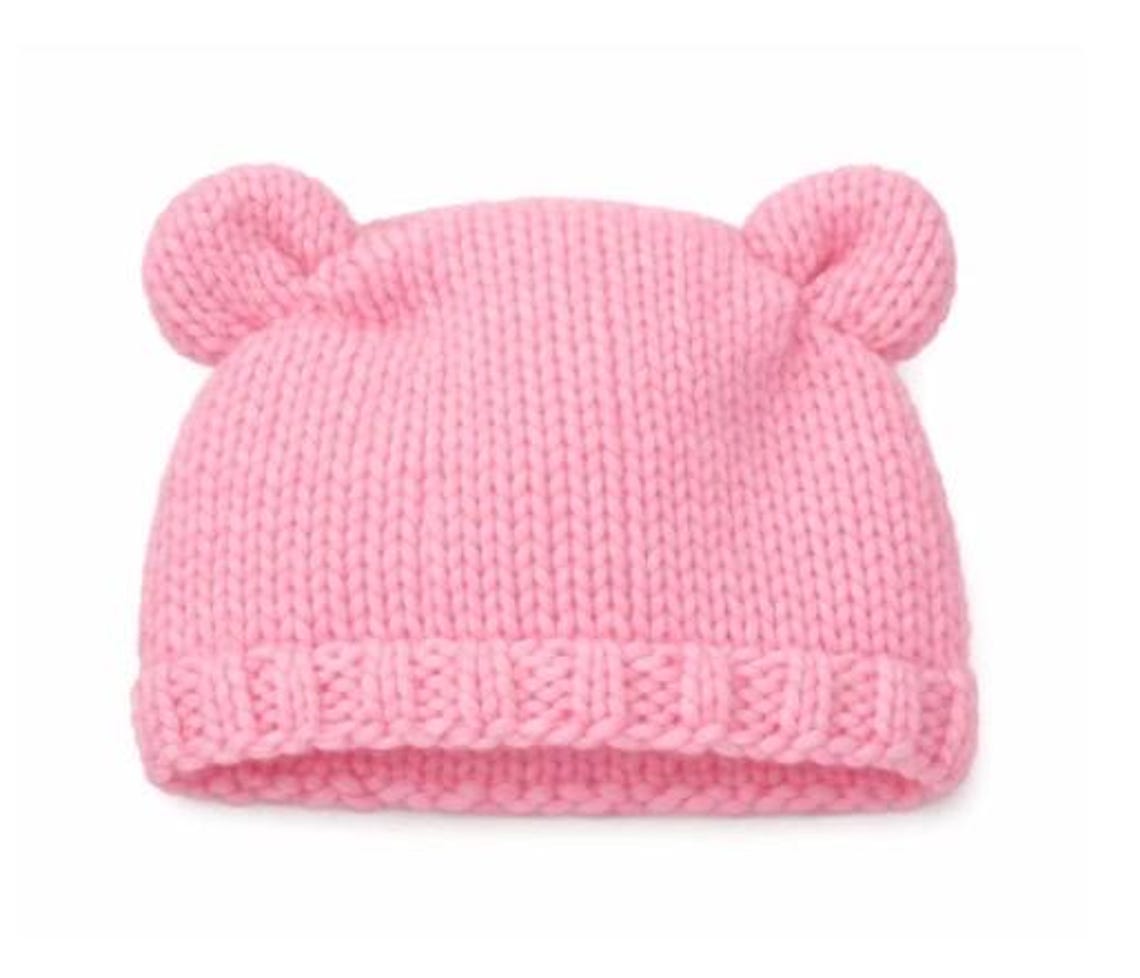 Preemie Bear Ear Hat Knitting Pattern – Beginner Baby Beanie PDF ...