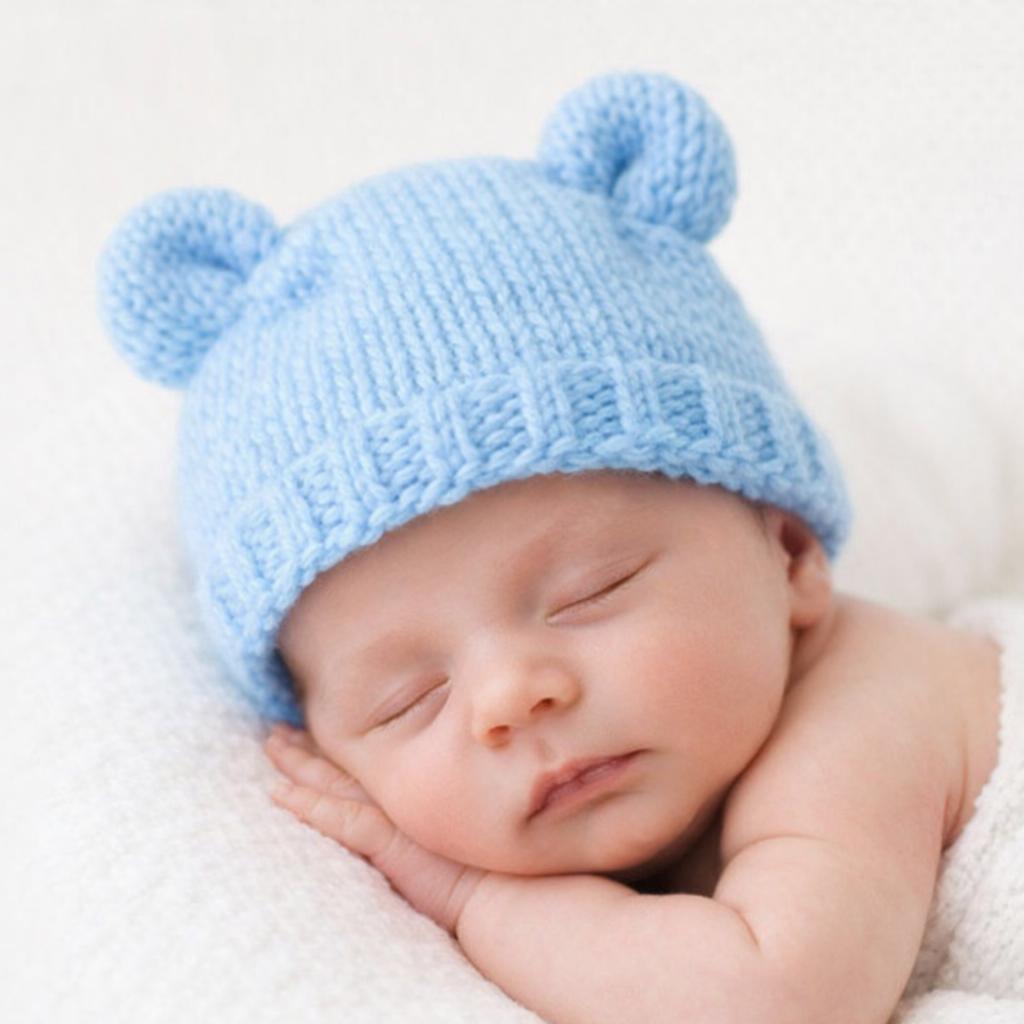 Preemie Bear Ear Hat Knitting Pattern – Beginner Baby Beanie PDF ...