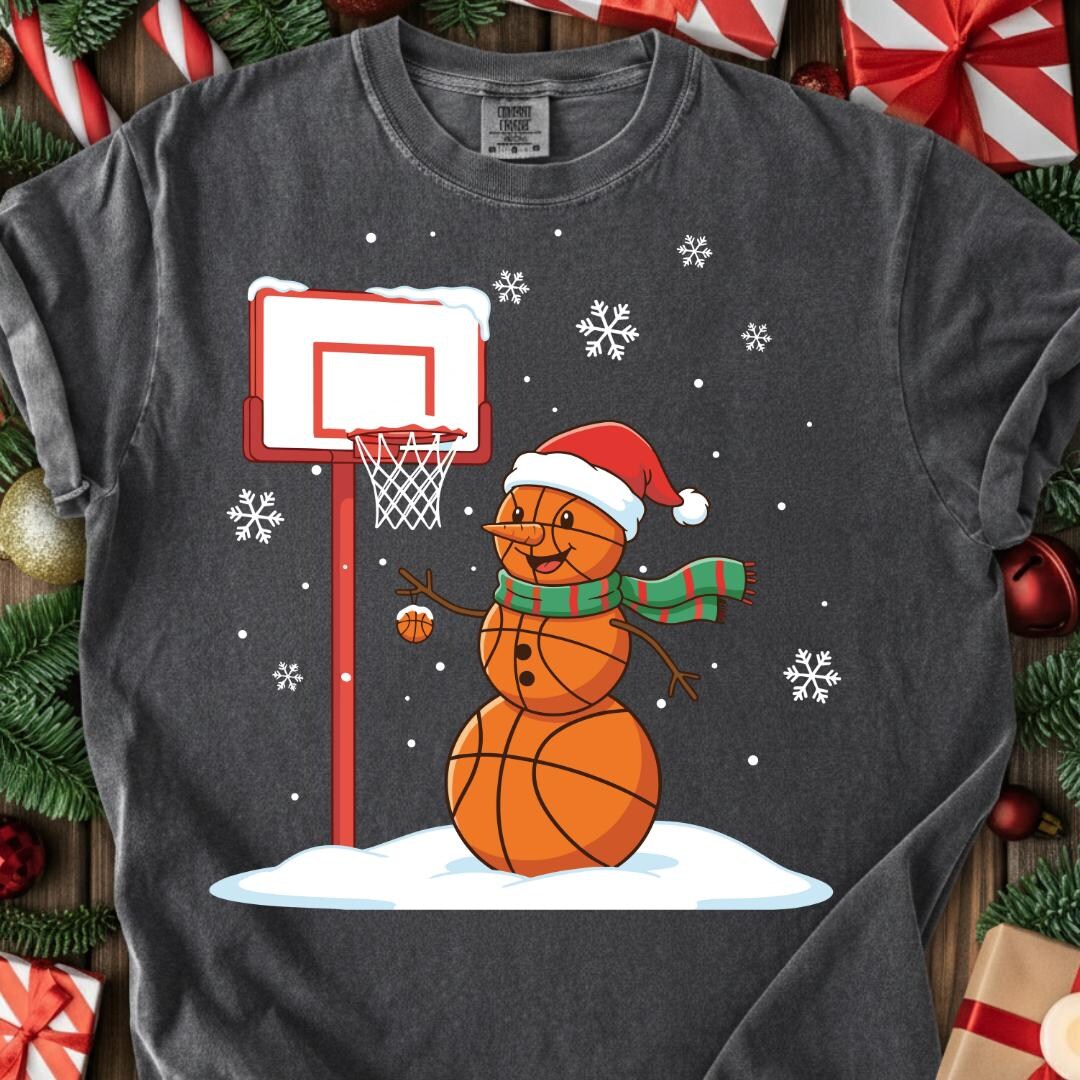 Snowman Basketball Christmas PNG | Winter Sports Holiday Sublimation ...