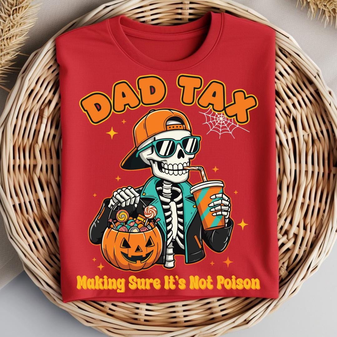 Dad Tax Halloween PNG: Funny Candy Sublimation Design (instant Download ...
