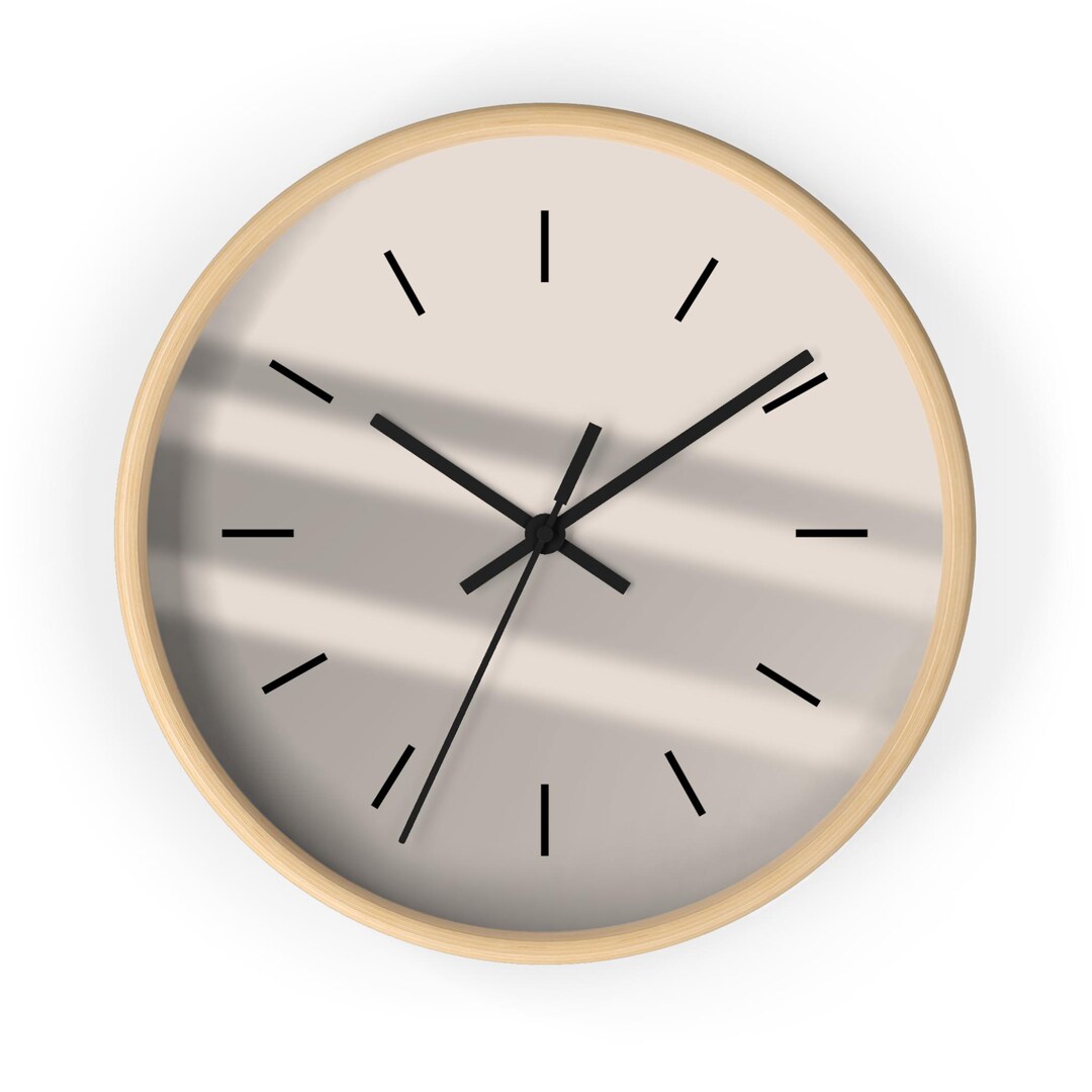 Minimalist Wooden Wall Clock | Modern Home Decor, Timeless Design ...
