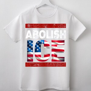 Abolish ICE PNG | Retro Vintage Distressed US Flag Graphic | Political ...