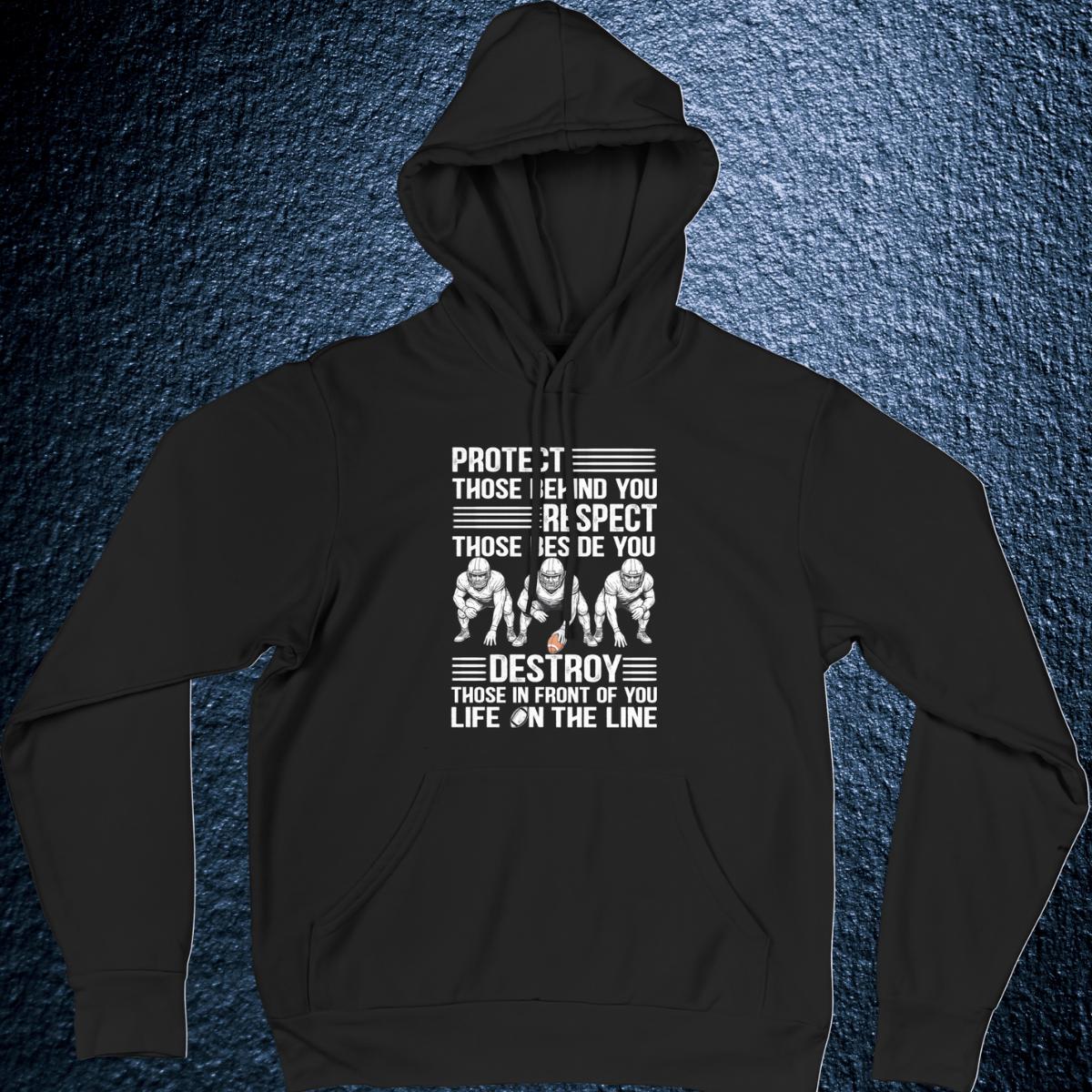 Vintage Protect Respect Destroy PNG, Offensive Lineman Football Shirt ...