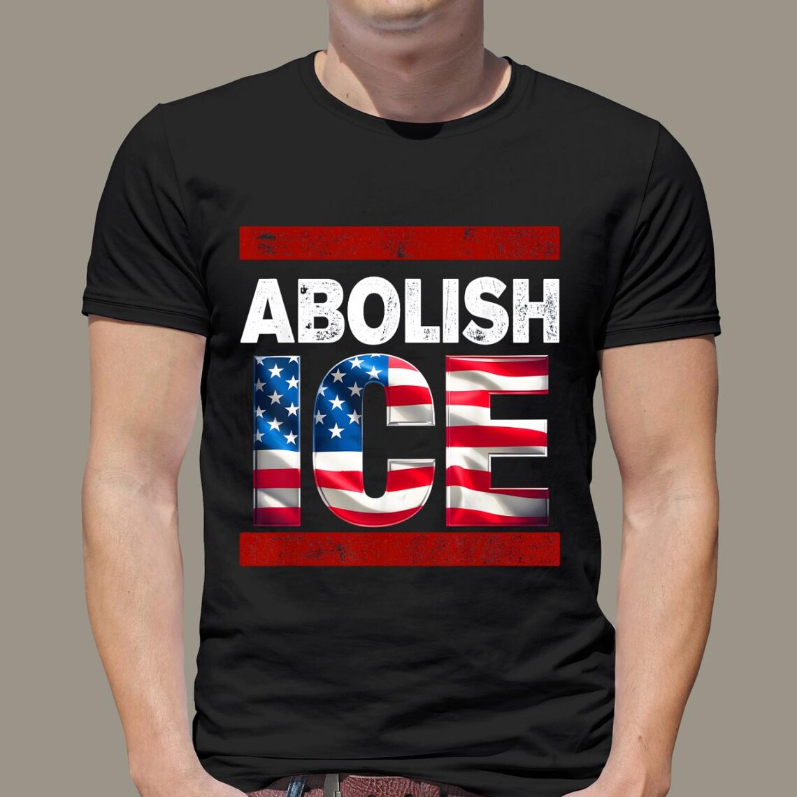 Abolish ICE PNG | Retro Vintage Distressed US Flag Graphic | Political ...