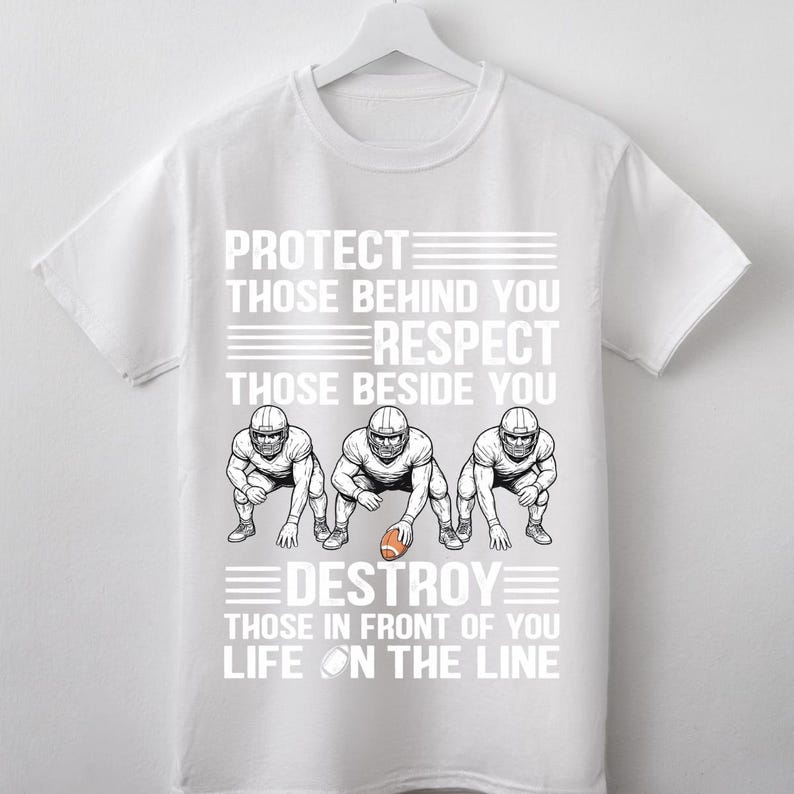 Vintage Protect Respect Destroy PNG, Offensive Lineman Football Shirt ...