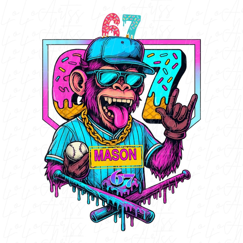 Mason 67 Ice Cream Meme PNG | Funny Six Seven Viral Meme Design ...