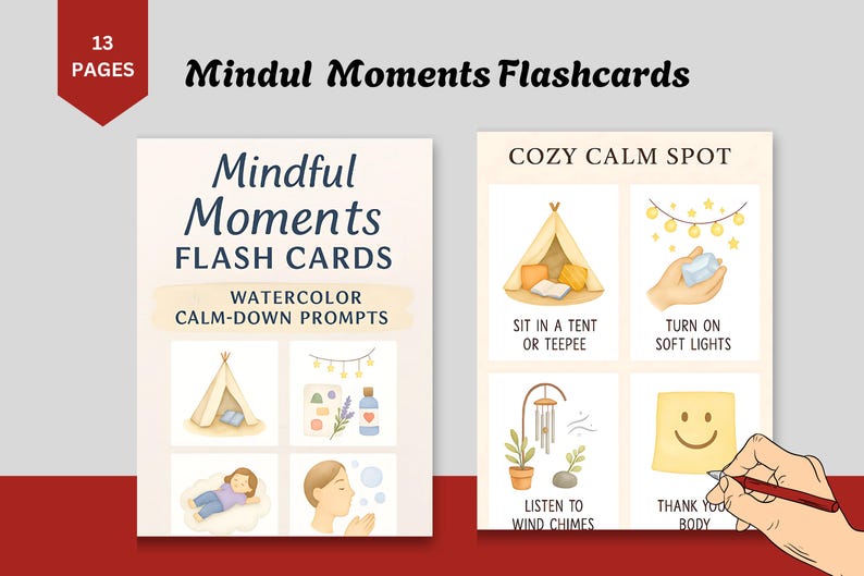 Mindful Moments Flashcards | Printable Mindfulness Cards for Kids ...